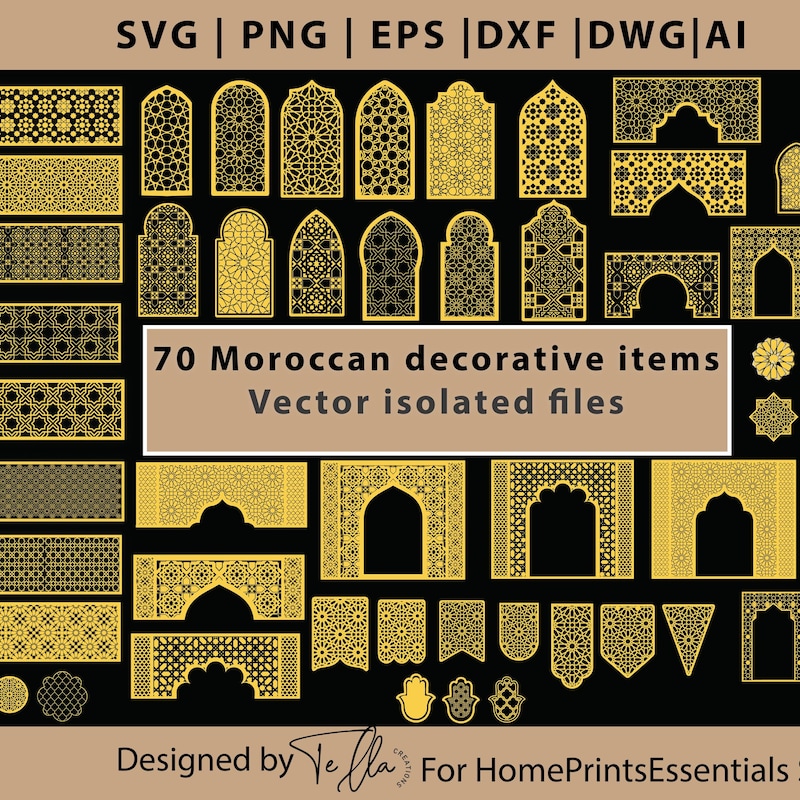 Moroccan Arch Pattern Dxf - Etsy