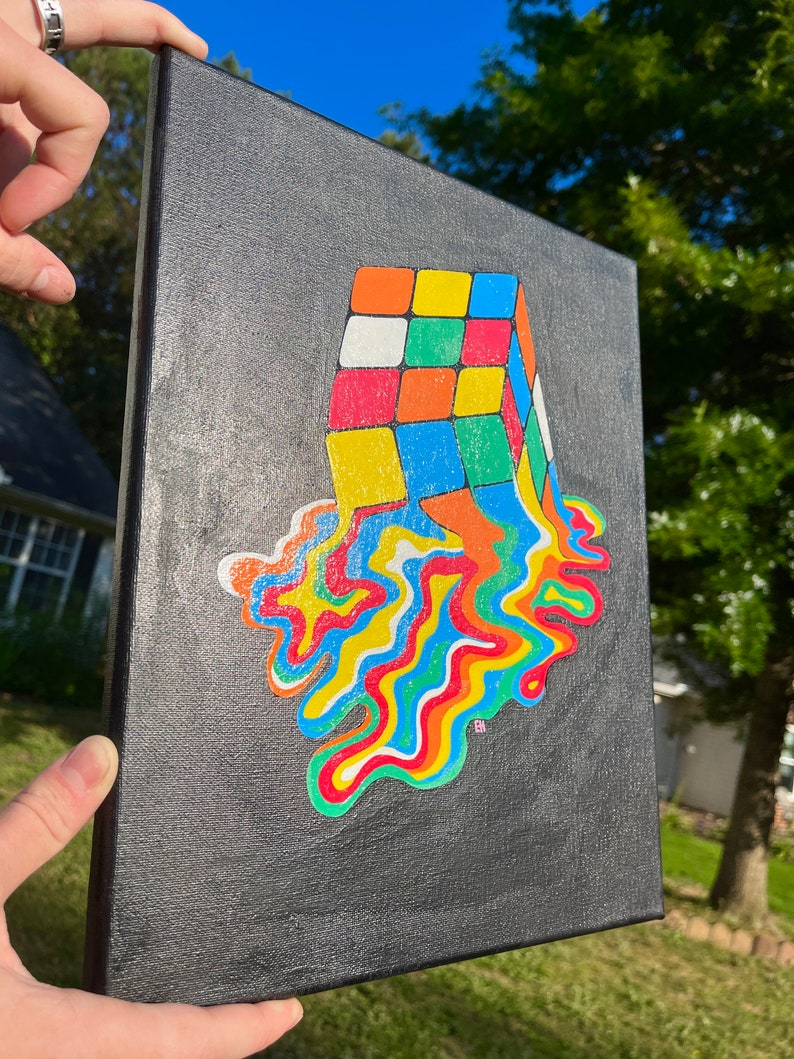 Custom, Hand Painted, One of a Kind “the Brain Melter” Trippy ...