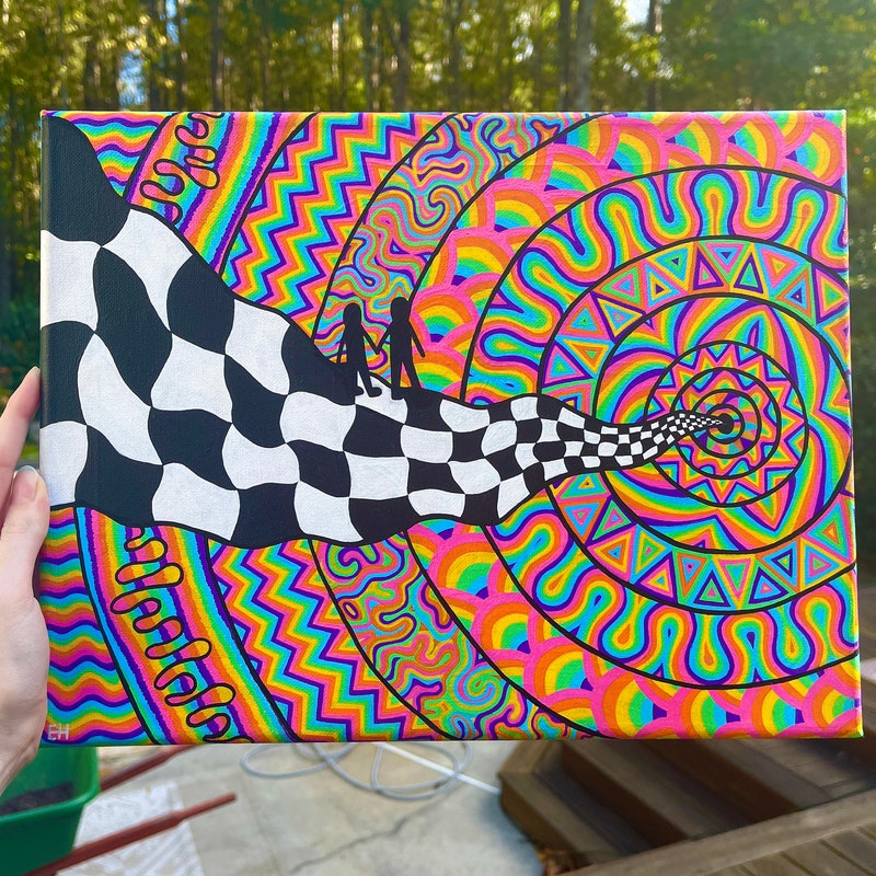 Psychedelic Painting - Etsy