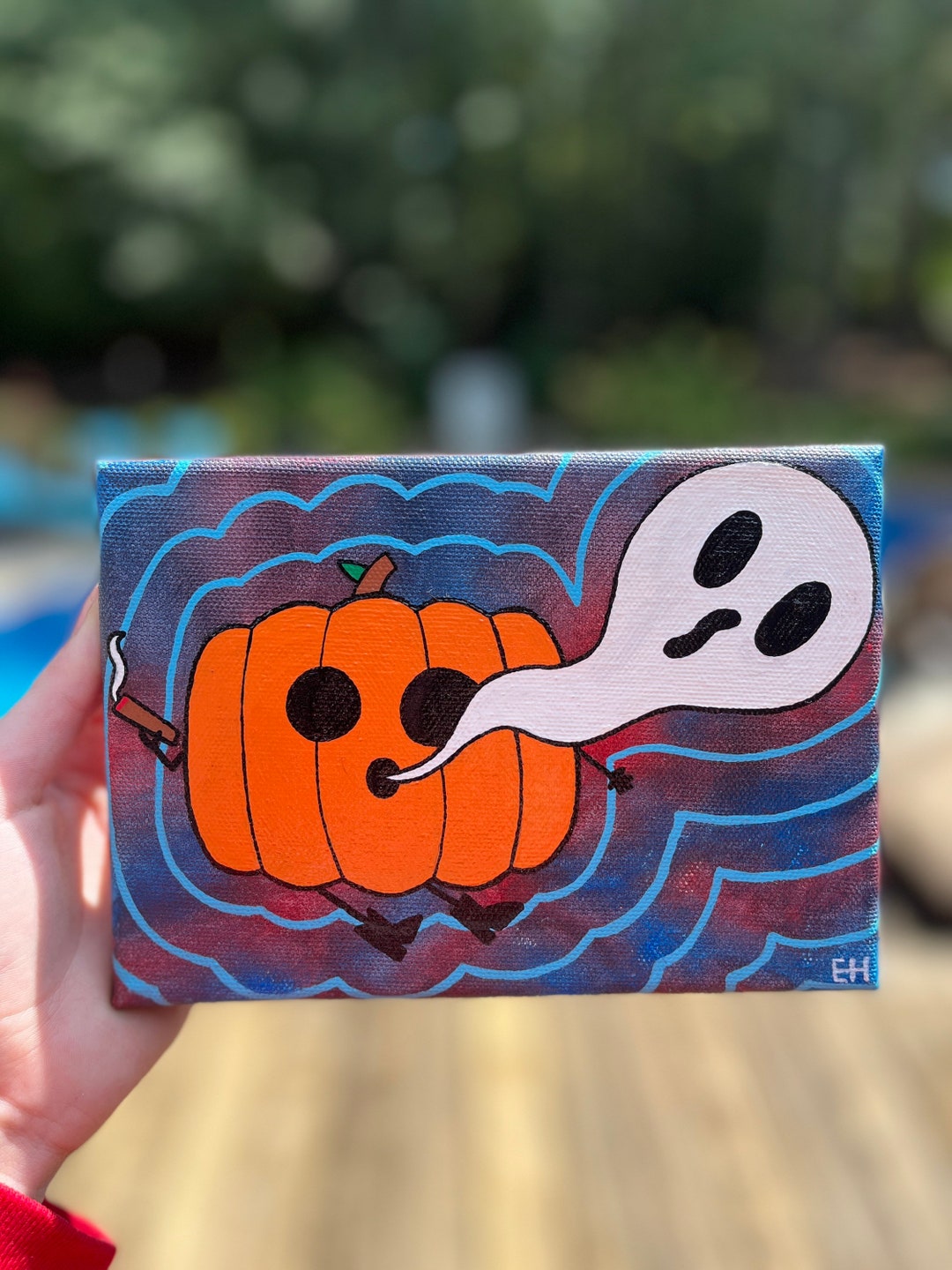 Custom, One of a Kind, Hand Painted, Trippy & Psychedelic Smoking ...