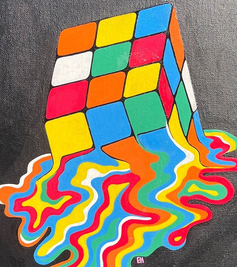 Custom, Hand Painted, One of a Kind “the Brain Melter” Trippy ...