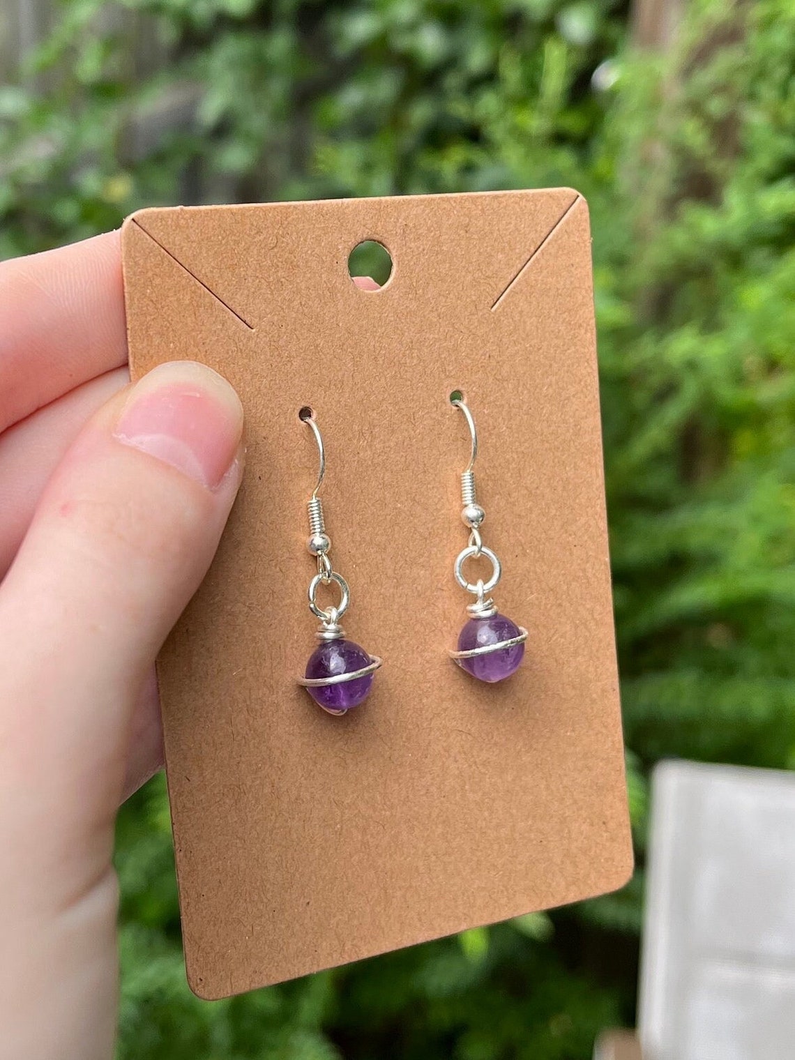 High Quality Natural Deep Purple Amethyst Crystal Bead Planet Saturn ...