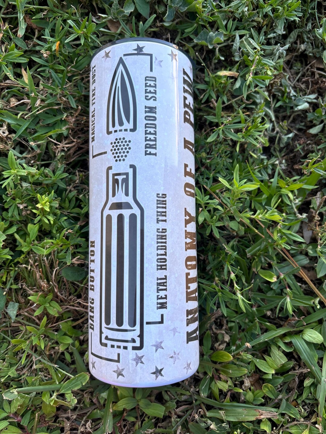 20oz Anatomy of a Pew, Bullet, Stainless Steel Tumbler - Etsy