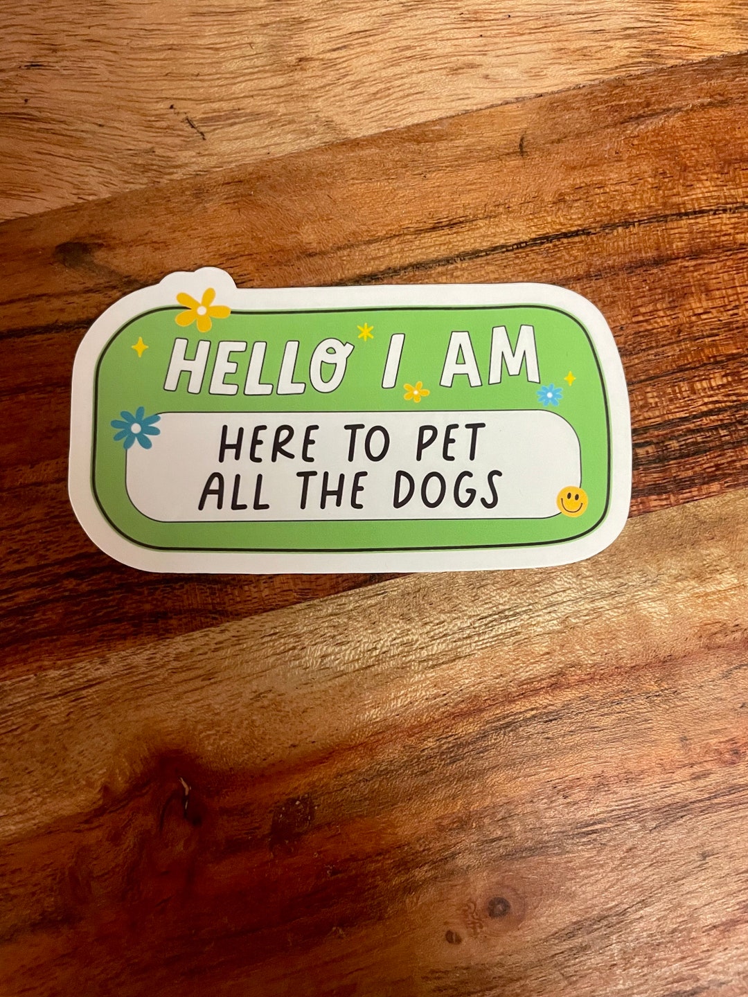 Pet Dogs Sticker Name Tag Vinyl Sticker Waterproof - Etsy