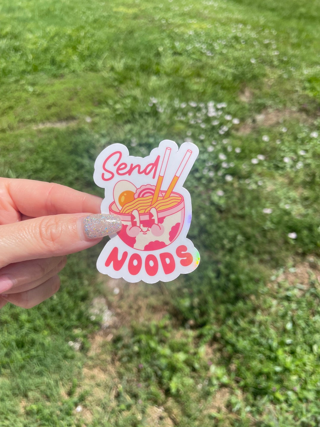 Send Noods Vinyl Waterproof Sticker, Adult Humor, Noodles - Etsy