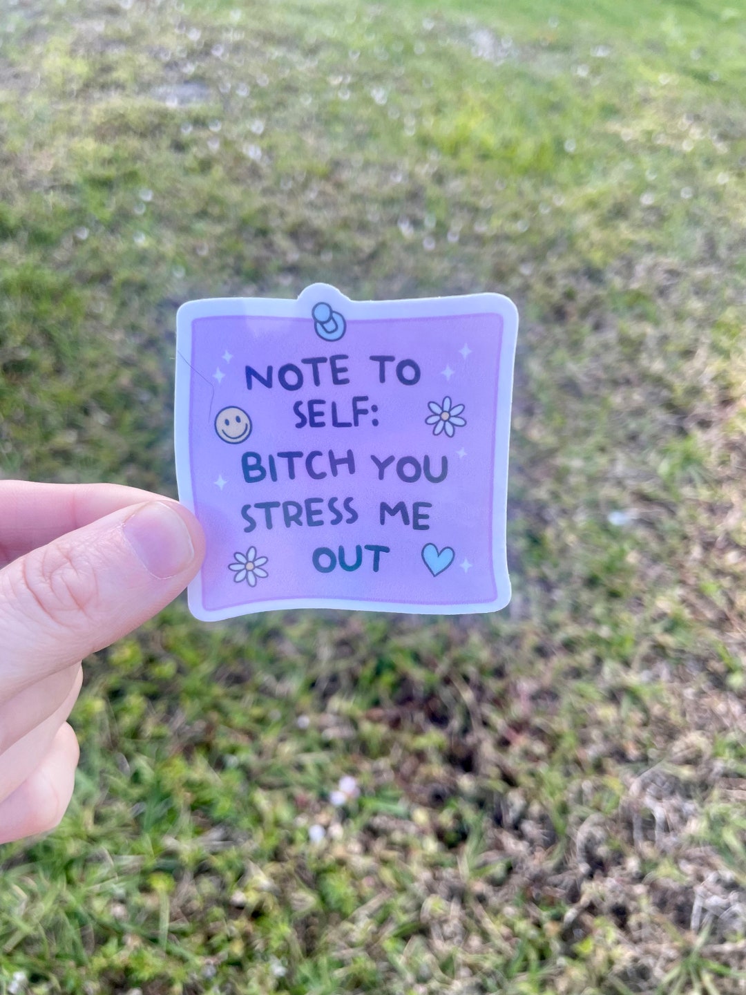 Post It, Note to Self Vinyl Sticker, Funny Sticker, Motivational ...