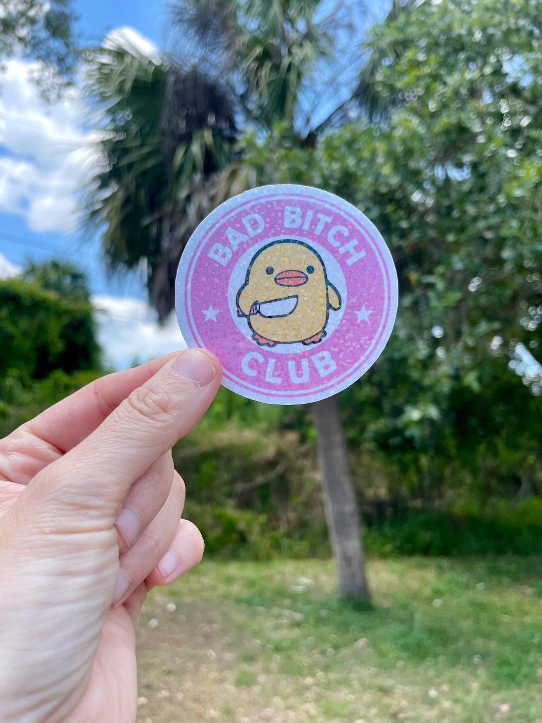 Duck Knife Waterproof Vinyl Sticker, Adult Humor Sticker - Etsy