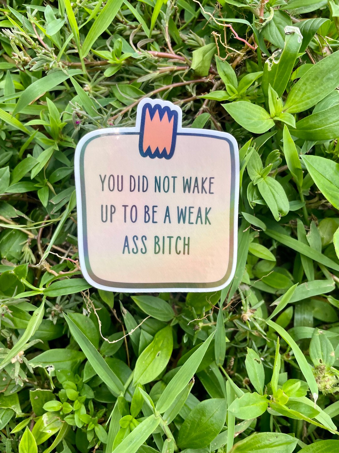 Motivational Vinyl Waterproof Sticker, Post It Note - Etsy