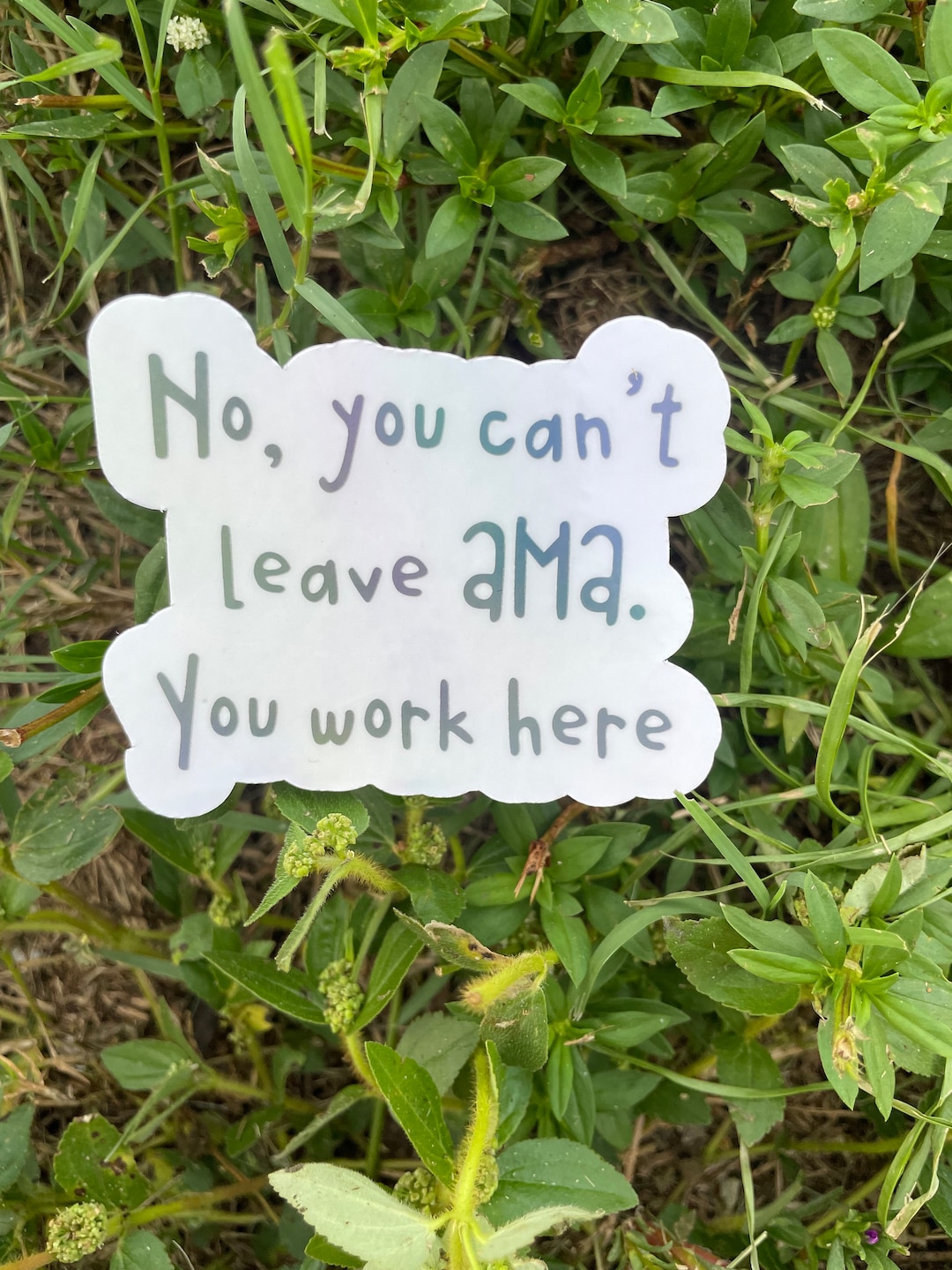 You Can’t Leave Ama Vinyl Waterproof Sticker, Adult Humor, Medical ...