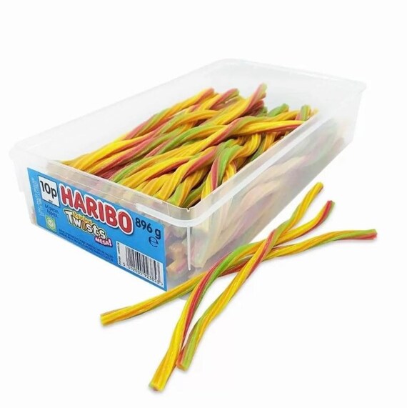 Haribo Rainbow Twists Haribo Sweet Tubs Wholesale Parties - Etsy