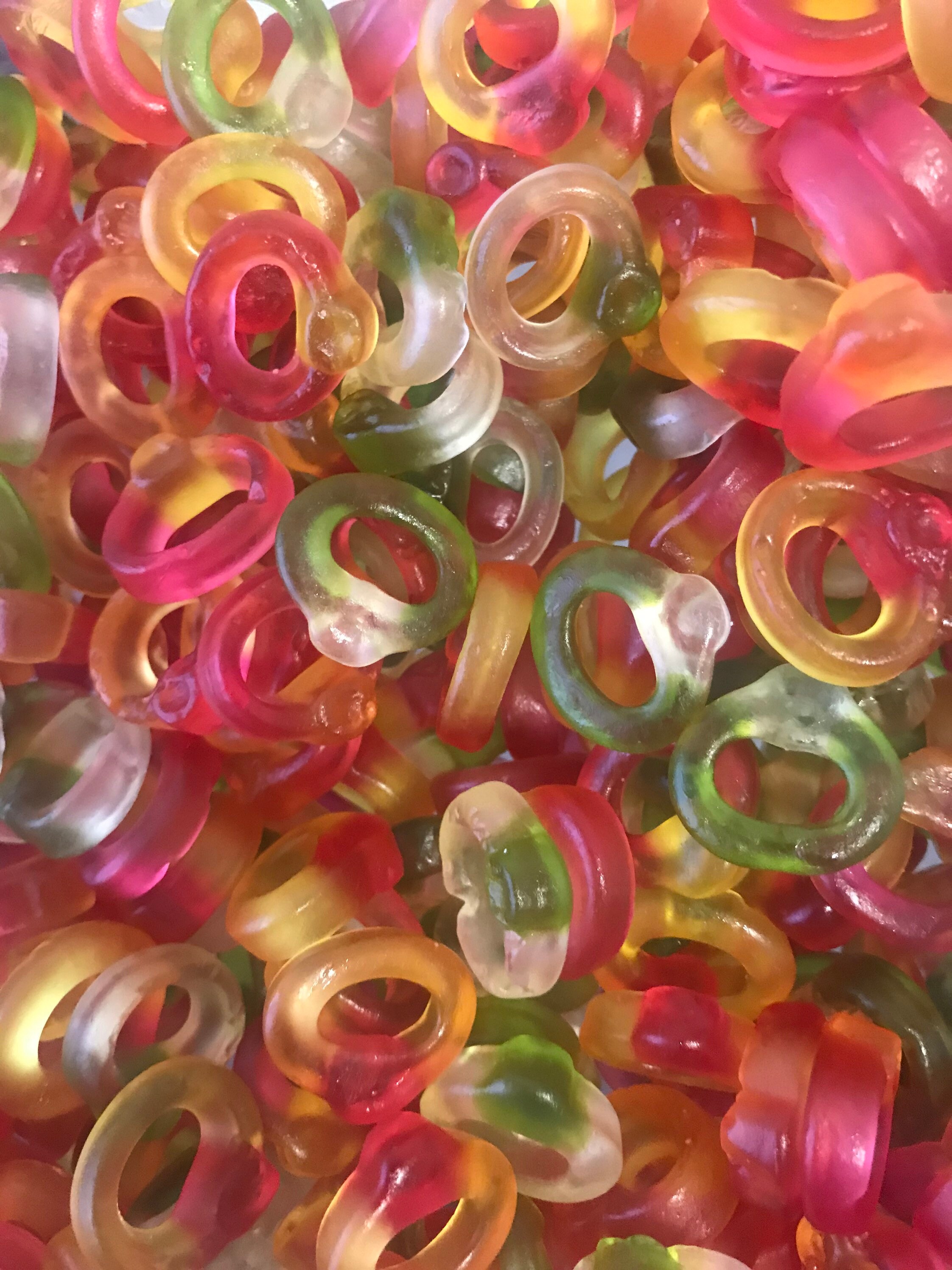 Haribo Heart Throbs Jelly Rings As Mix Of Heart Ring Sweets For Wedding ...