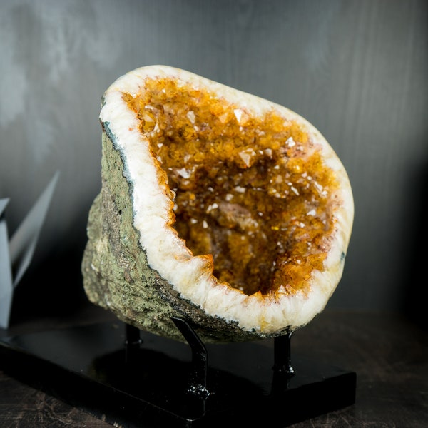 Citrine Geode - Etsy
