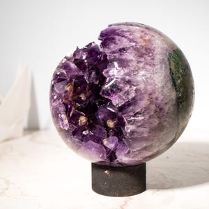Rare Large Grape Jelly Amethyst Sphere – Aaa-grade Crystal With ...