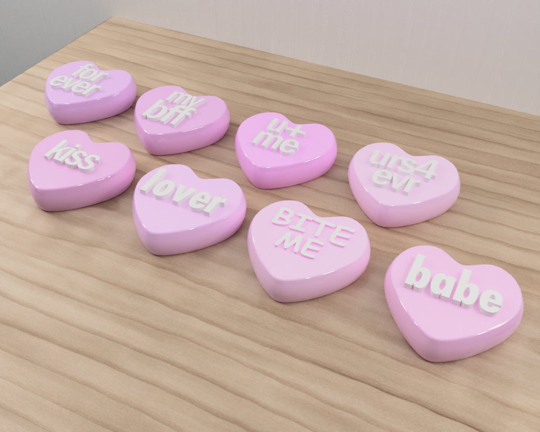 Valentines Day Conversation Hearts: Customize Your Own! - Etsy