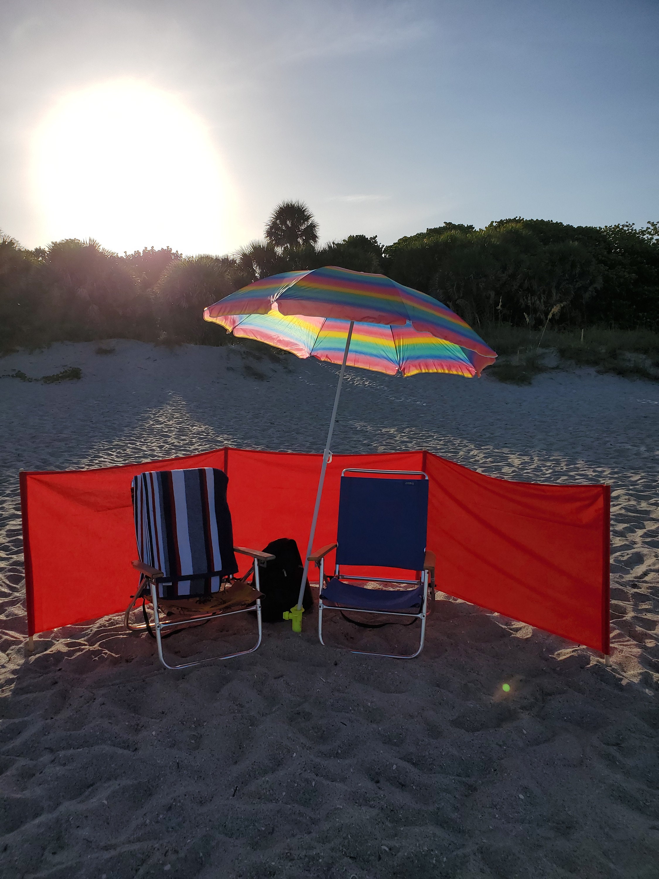 Beach Curtains Windscreen Privacy Windbreak Free Bag Social | Etsy