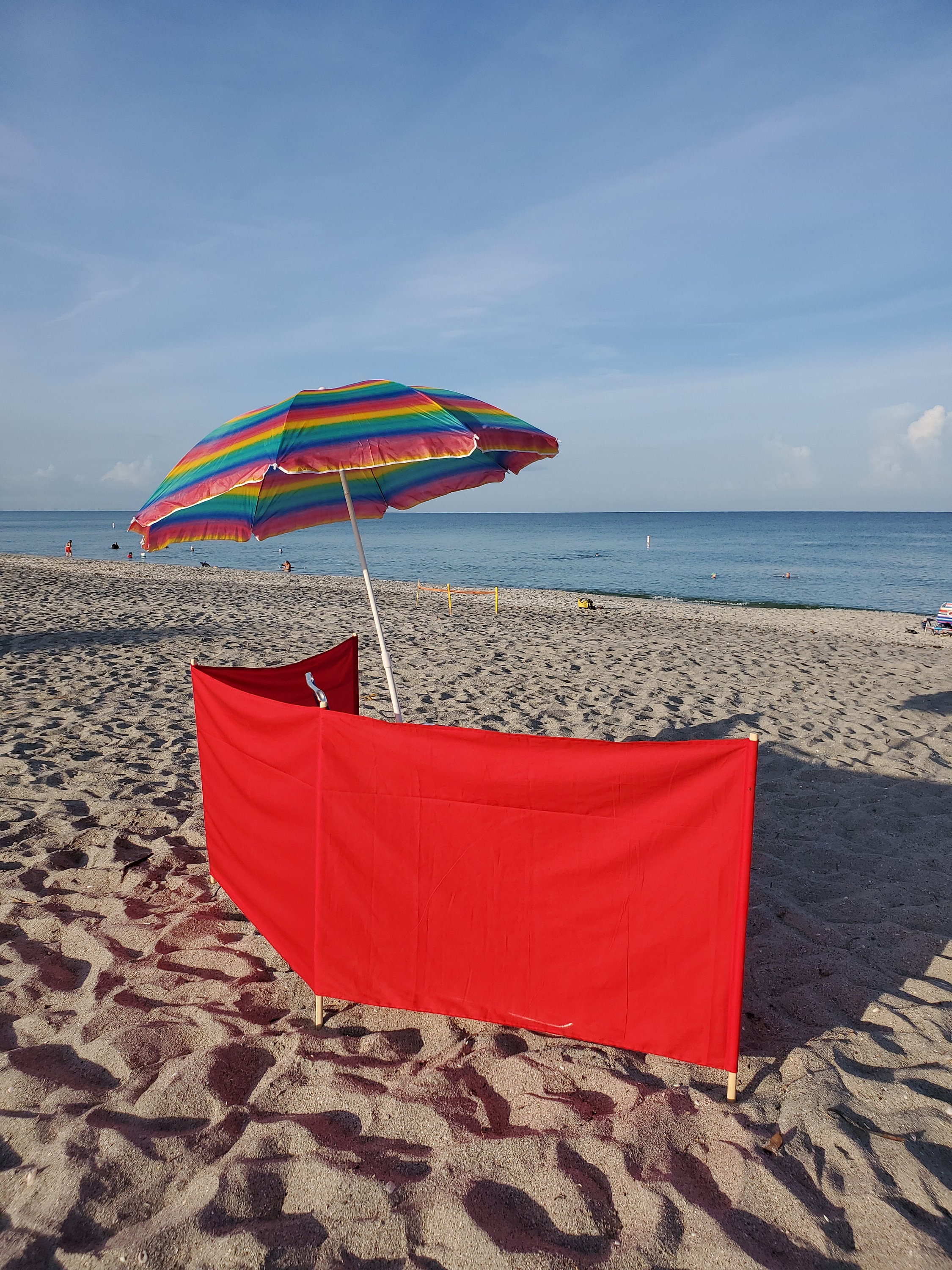 Beach Curtains Windscreen Privacy Windbreak Free Bag Social | Etsy