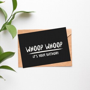 Whoop Whoop Birthday Greeting Card It's Your Birthday - Etsy