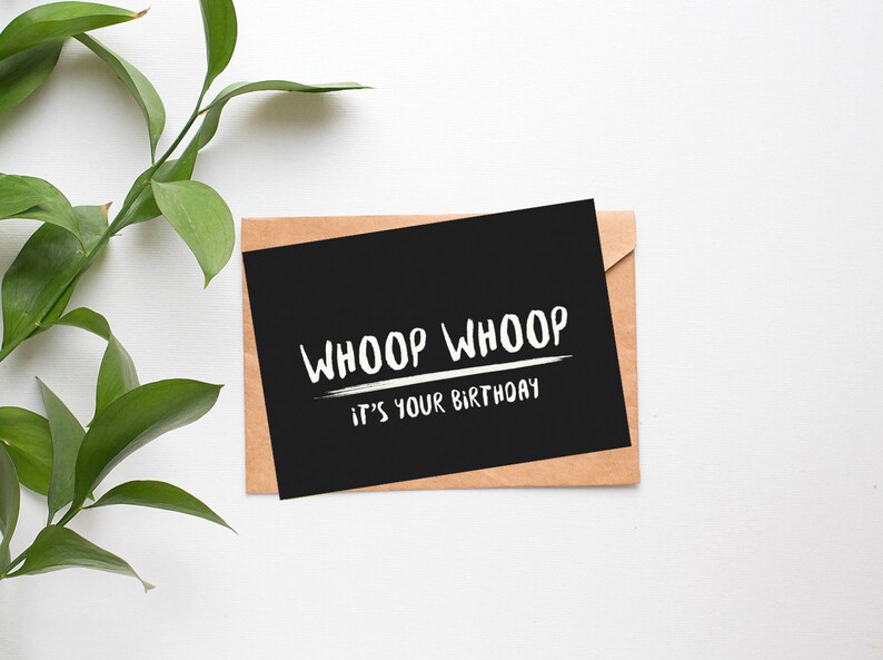 Whoop Whoop Birthday Greeting Card It's Your Birthday - Etsy
