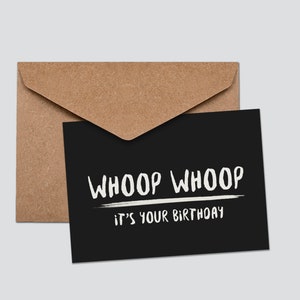 Whoop Whoop Birthday Greeting Card It's Your Birthday - Etsy