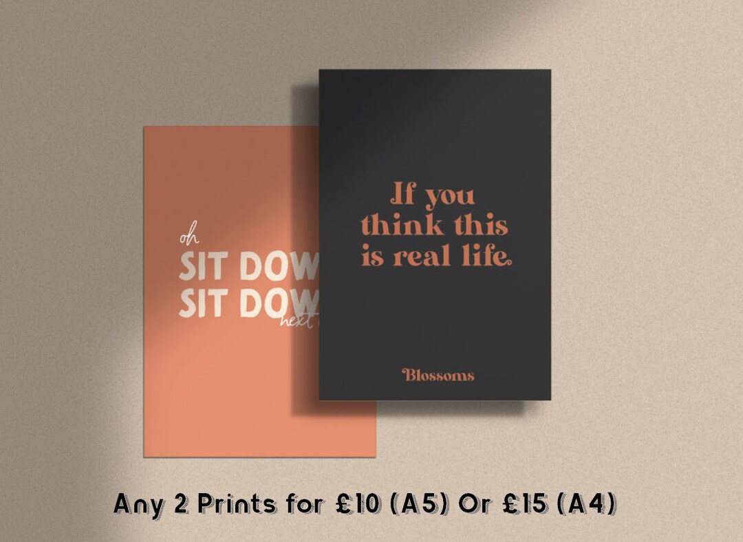 Print Bundles 2 A5 Prints or 2 A4 Prints Indie Music Print Bundle ...