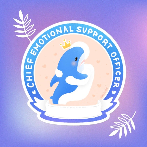 Emotional Support Shark - Etsy