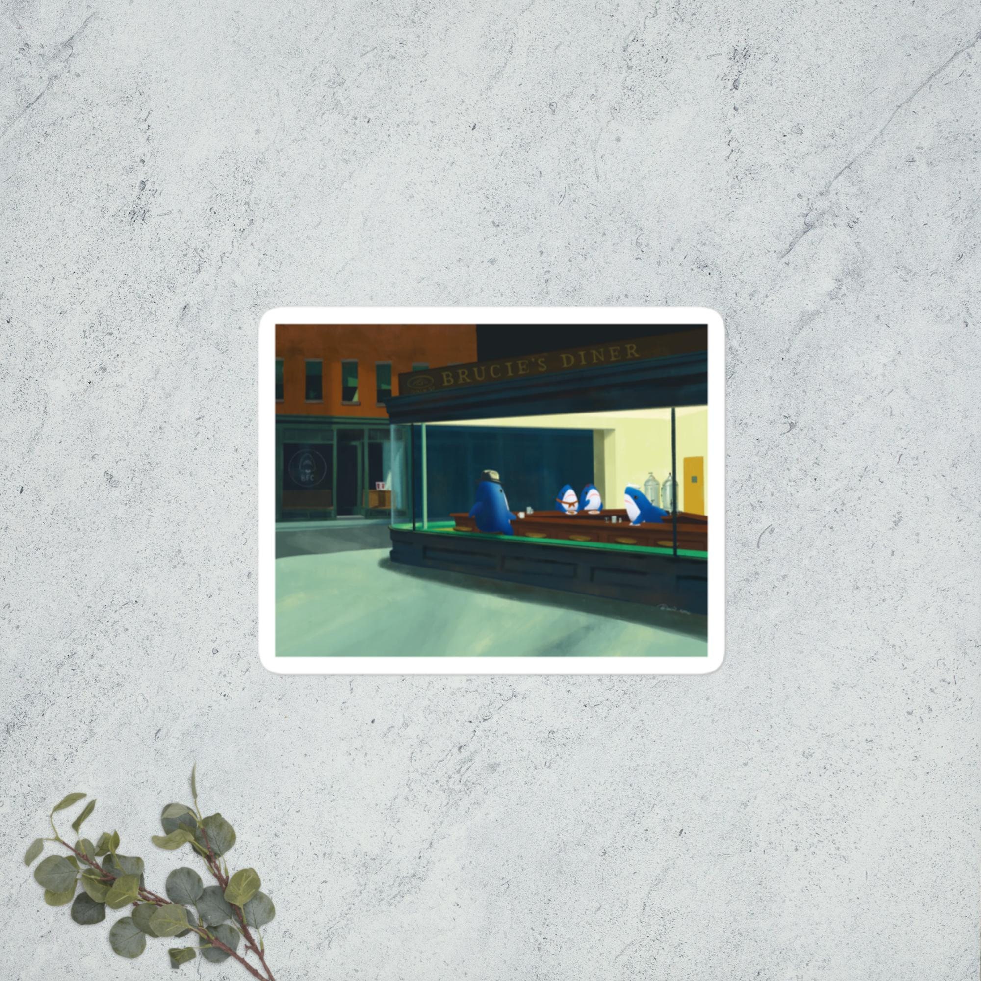 Nighthawks: Blahaj Cute Shark Stickers Water Bottle - Etsy