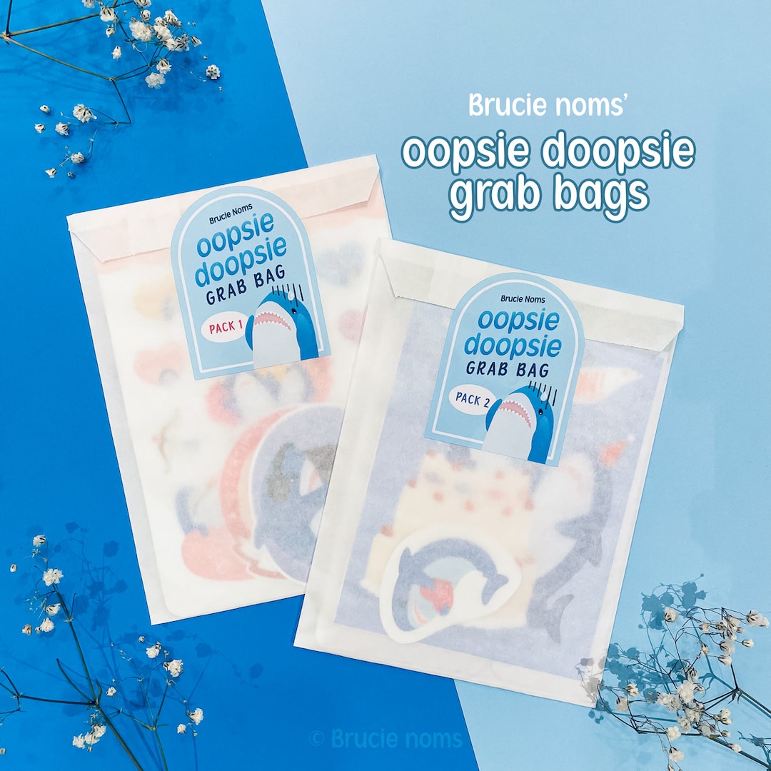 Oopsie Doopsie Blahaj Cute Shark Stationary Grab Bag | Discounted Oops ...
