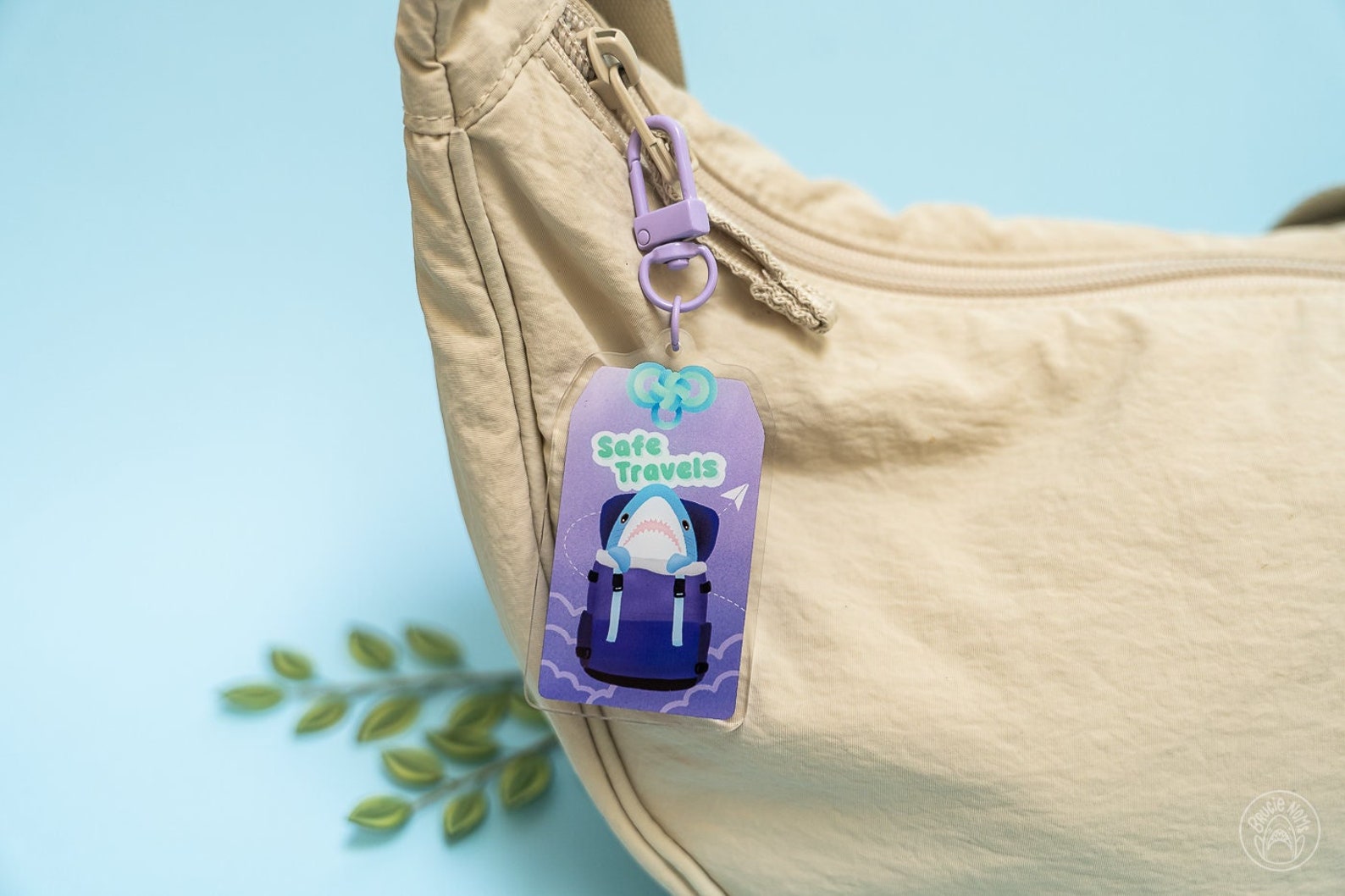 Cute Shark Blahaj Safe Travels Omamori Keychain Japanese Lucky Charm ...