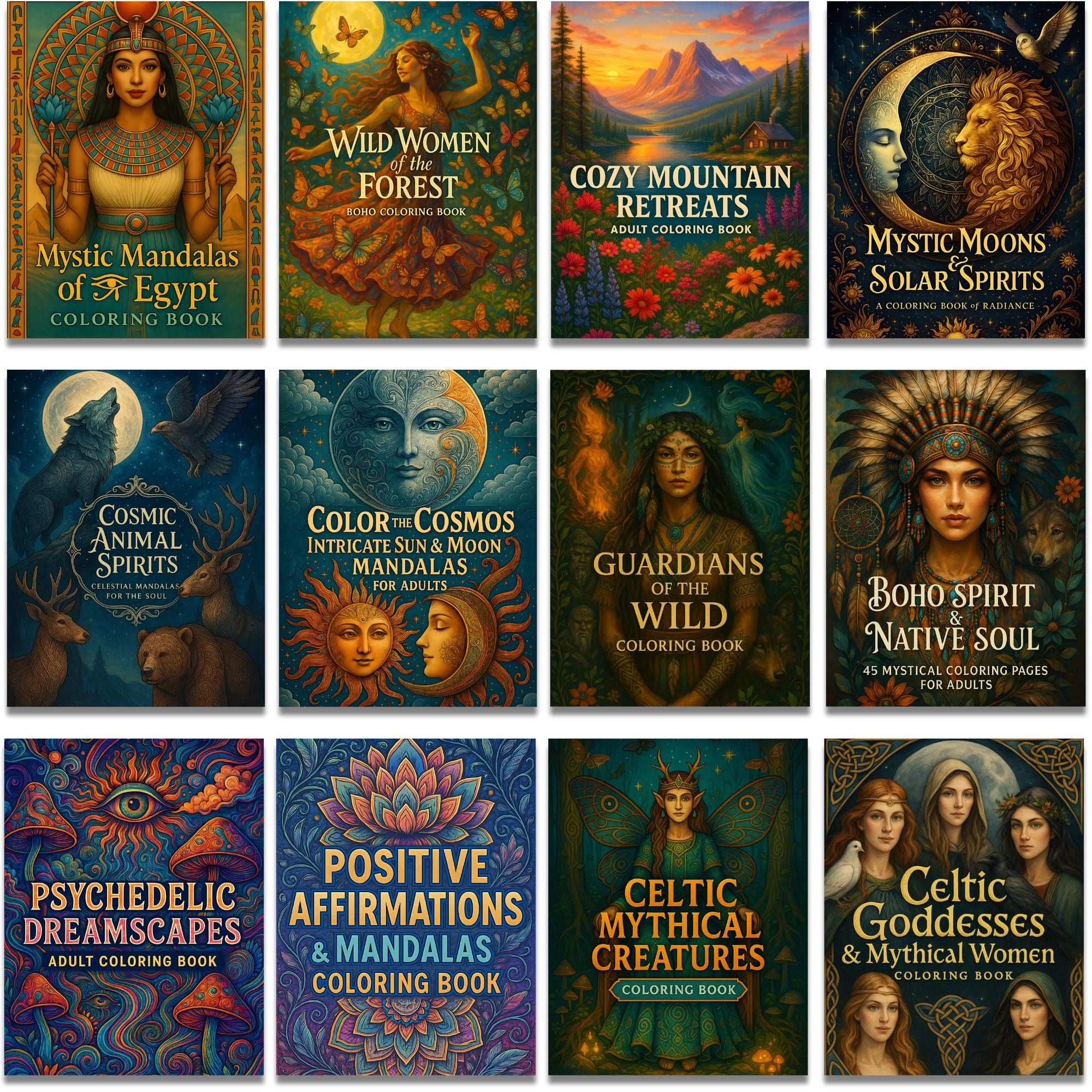 The Ultimate Coloring Book Bundle – 66 Full Sets | 2,852 Pages to Print ...