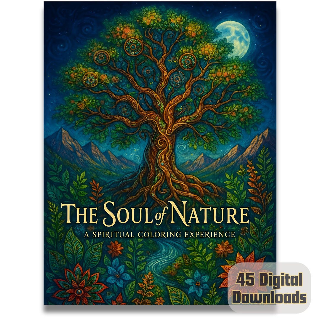 Mandala Coloring Book | Sacred Geometry, Soul of Nature (digital ...
