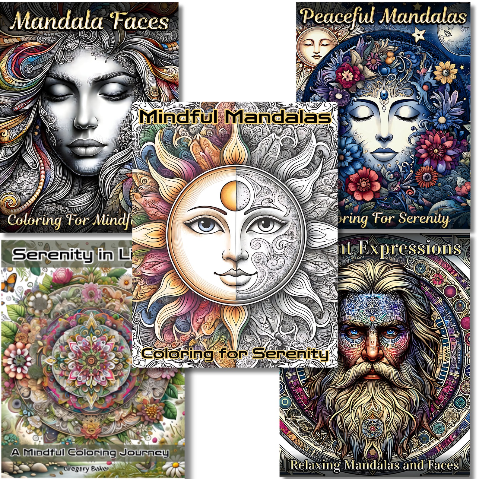 Mindfulness Mandala Coloring Book Bundle – 149 Designs (digital ...