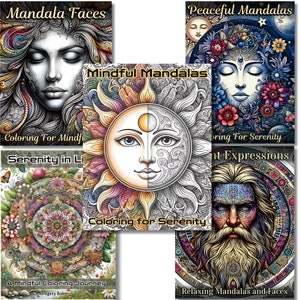 Mandala Coloring Book Bundle - Digital Download, 149 Stress Relief ...
