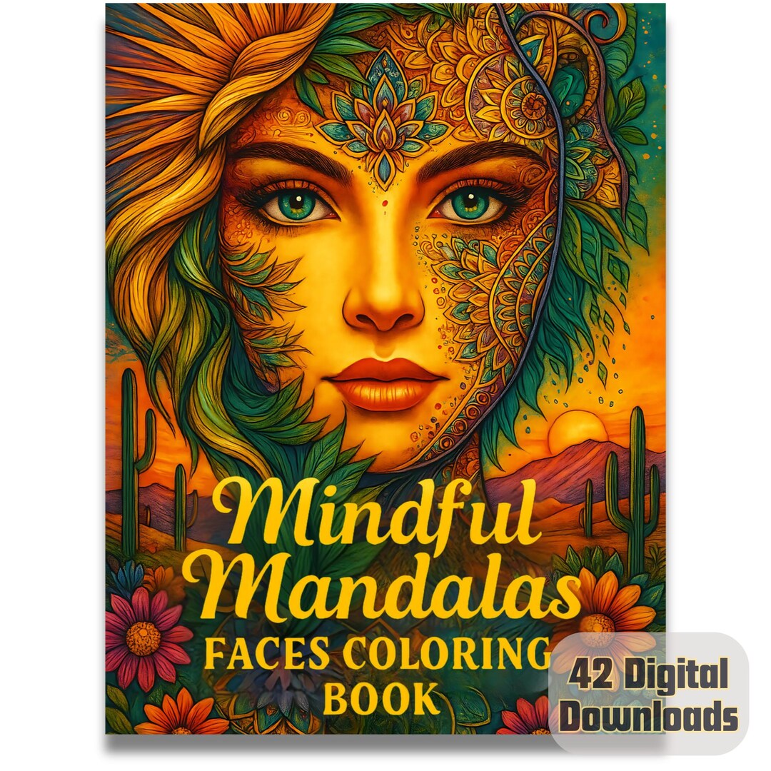 Mindful Mandalas and Feminine Faces | 42 Tranquil Designs for Adults ...