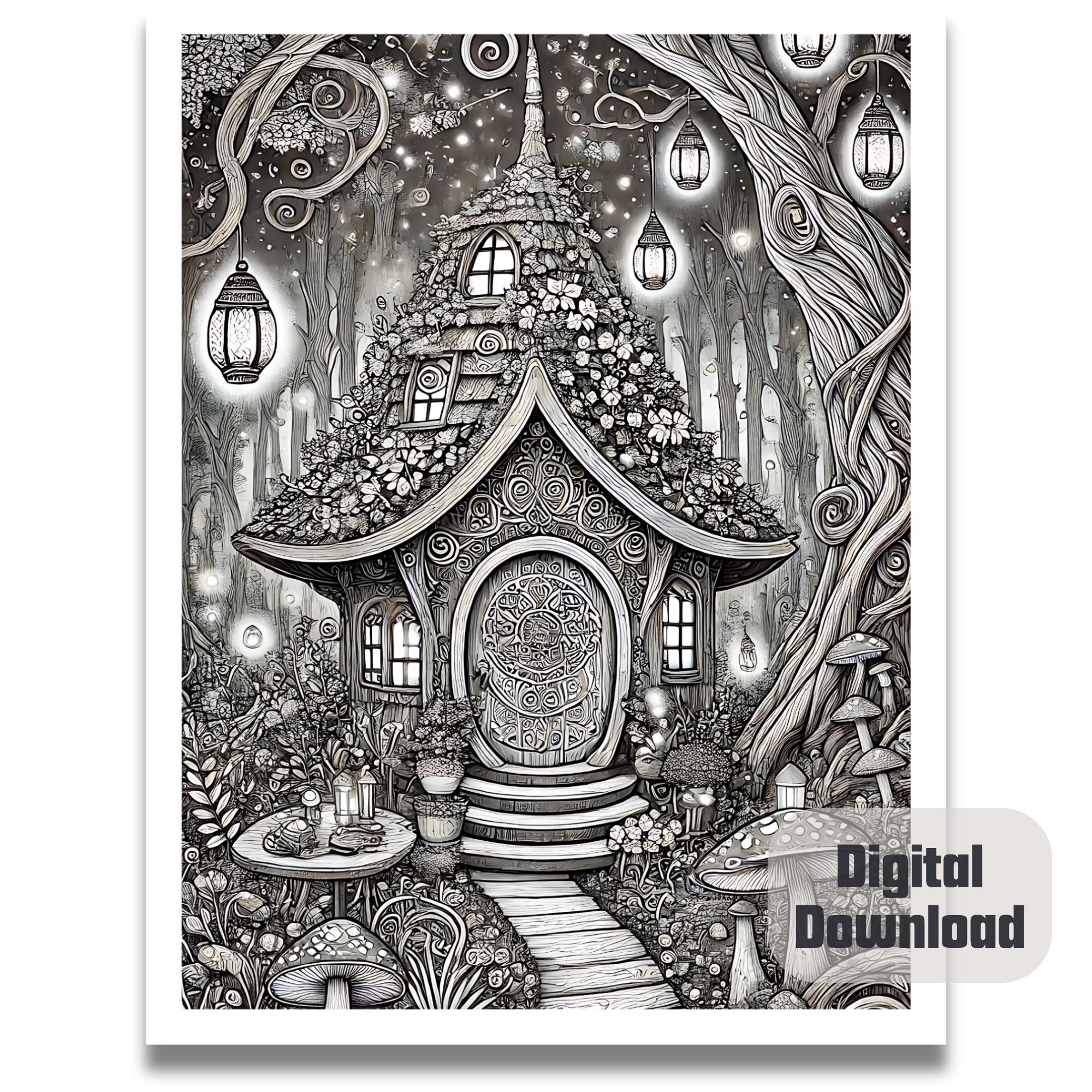 Mystical Creatures & Mandalas Coloring Book | 42 Magical Pages ...