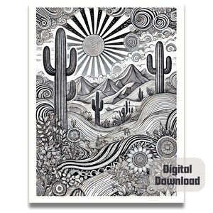 Retro Psychedelic Coloring Pages | 30 Groovy & Trippy Digital Designs ...