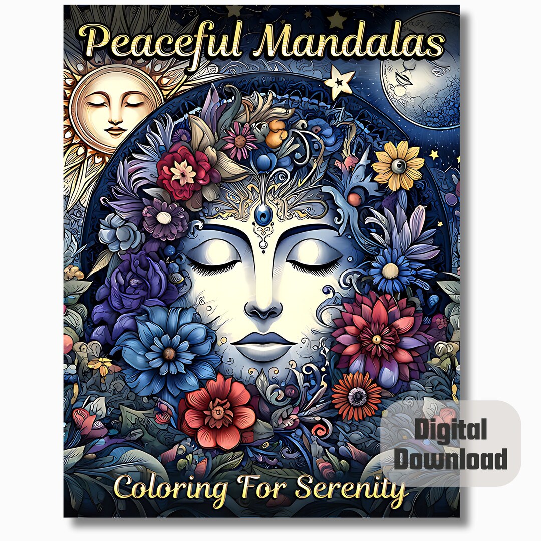 Peaceful Mandalas Coloring Book - Stress Relief & Mindfulness (38 ...