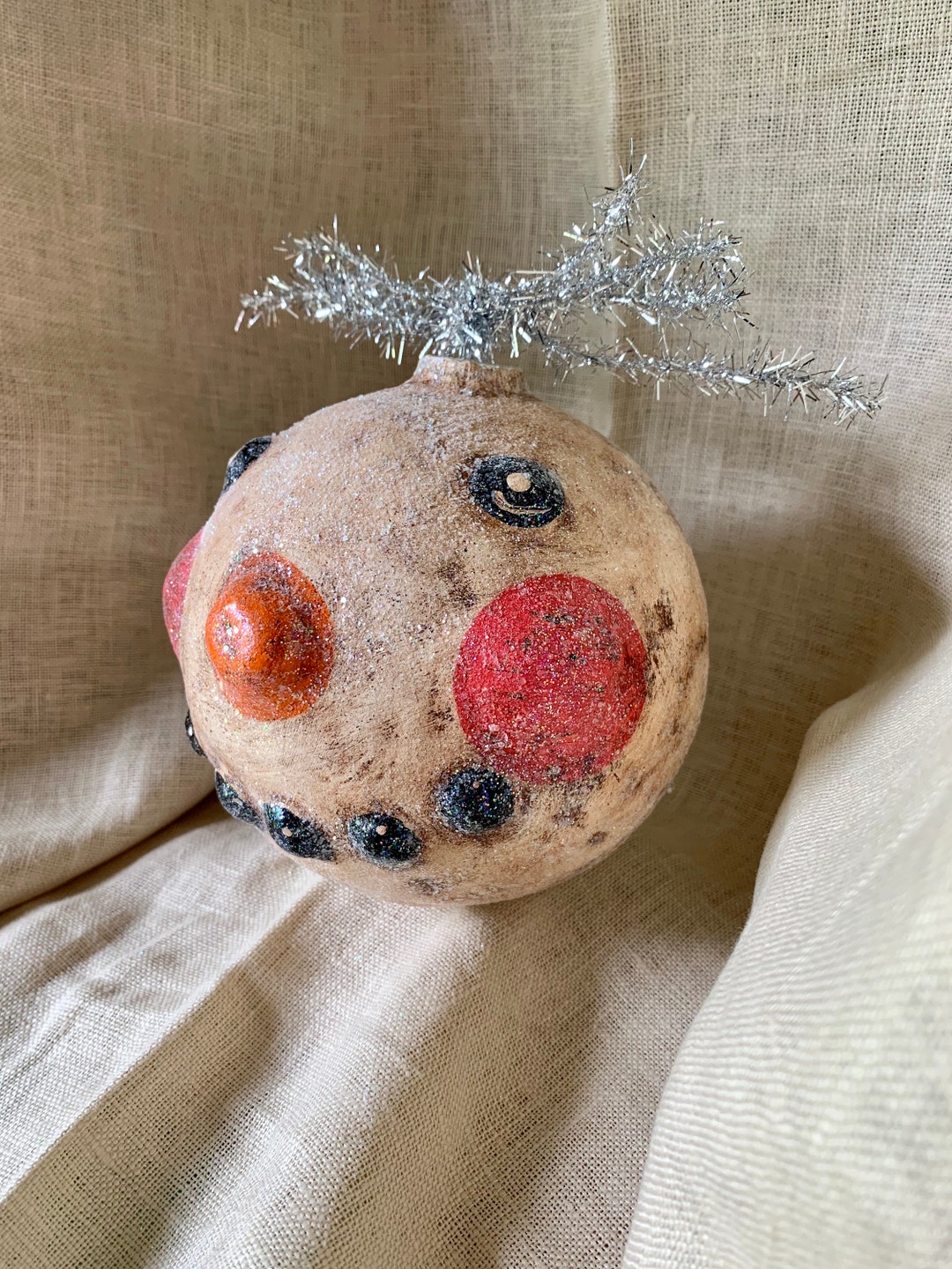 Paperclay Snowman Ornament - Etsy