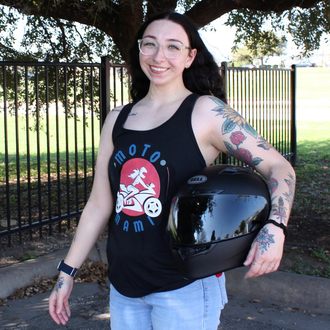 Moto Mami Tank Top for Biker Girls - Etsy