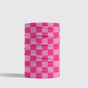Checkered Neck Tube | Neck Warmer Women Biker Girl UV Neck Gaiter ...