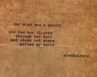 Galaxy Poem Wall Art - Etsy