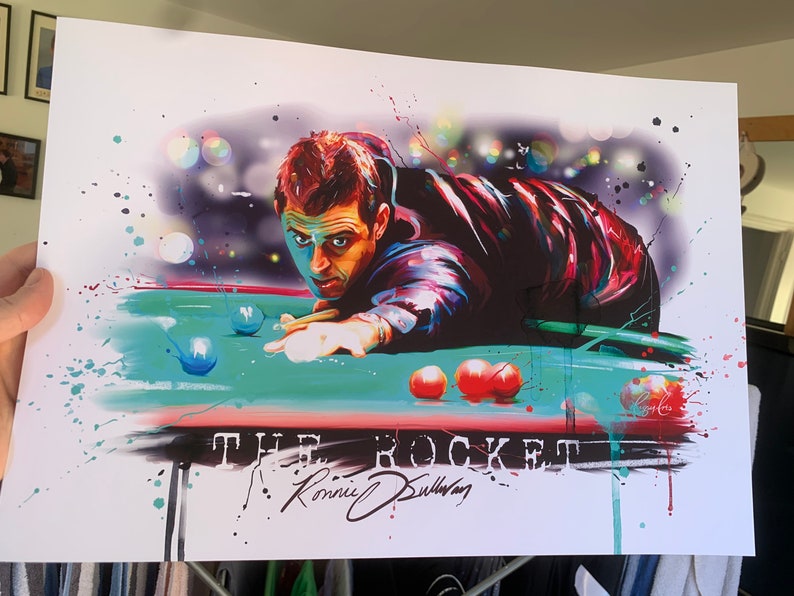 Rocket Ronnie Osullivan A3 Art Print Premium Print - Etsy