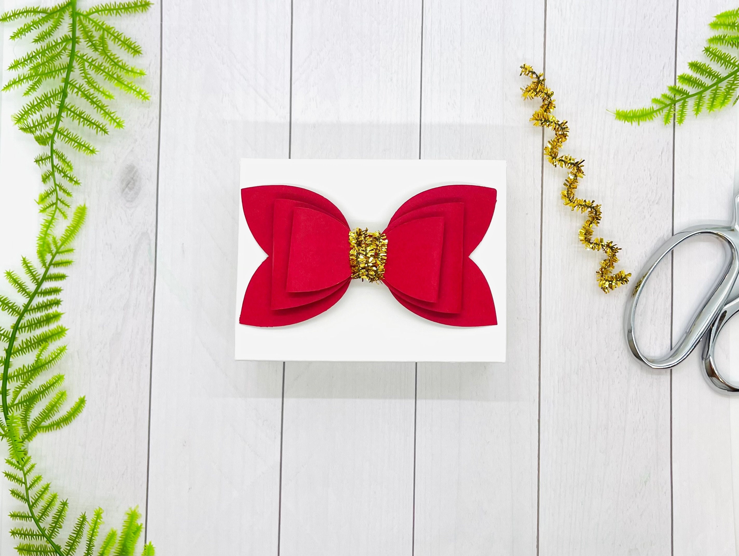 Double Bow SVG Template Cricut Cut File PDF Printable Bow - Etsy