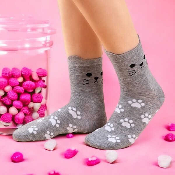 Cat Paw Socks - Etsy