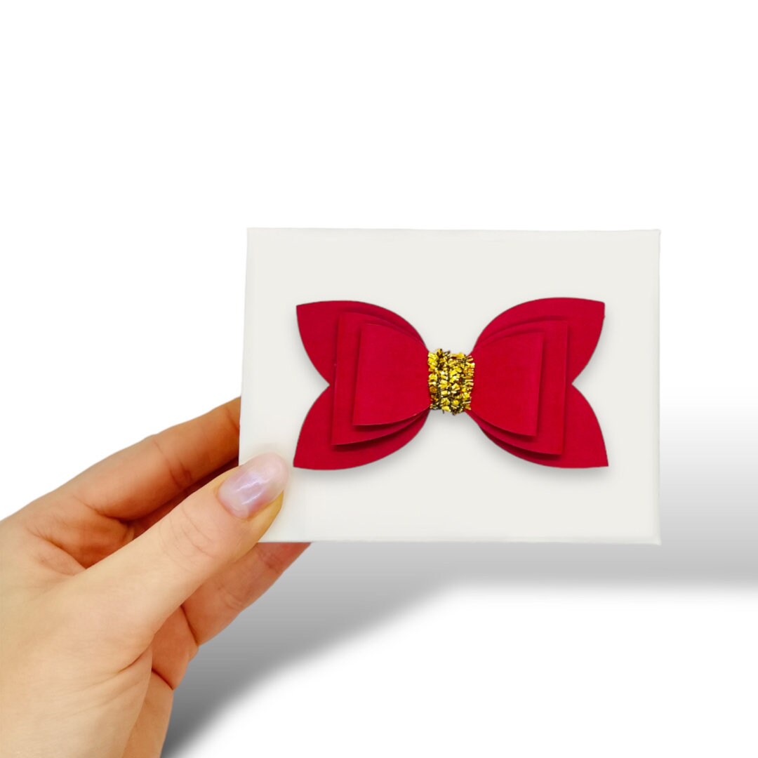 Double Bow SVG Template Cricut Cut File PDF Printable Bow - Etsy