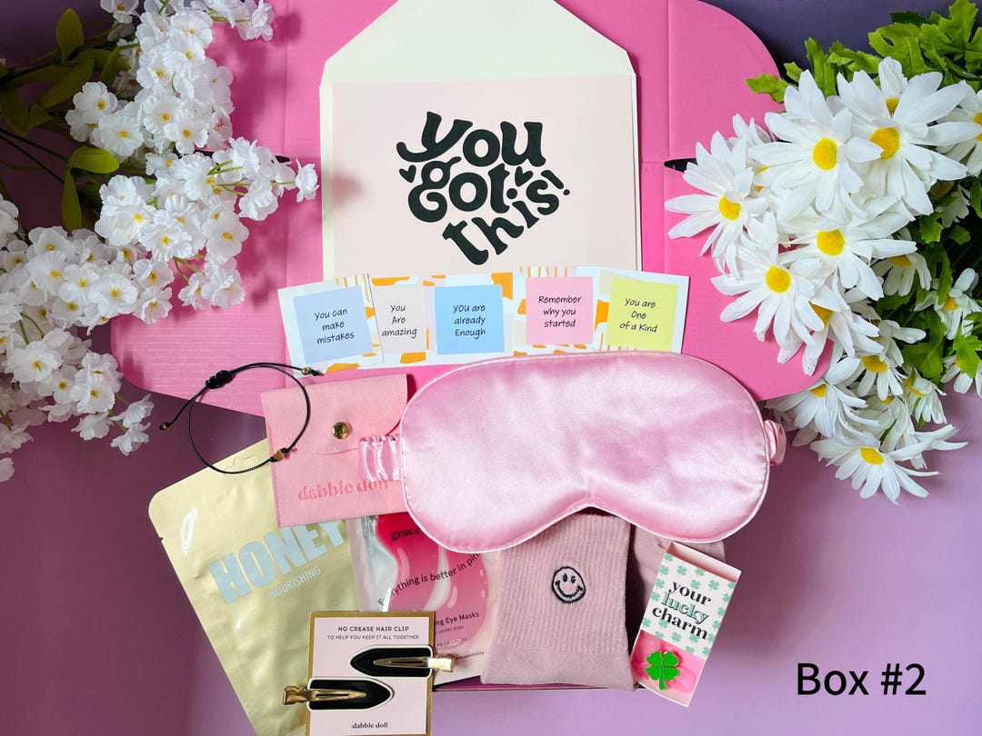 Hugs Pink Self Care Gift Box You Got This Gift for Her Pick Me up Gift ...