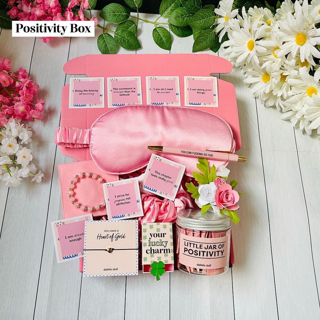 Positivity Pink Gift Box | You Got This Gift for Her | Self Care Pick ...
