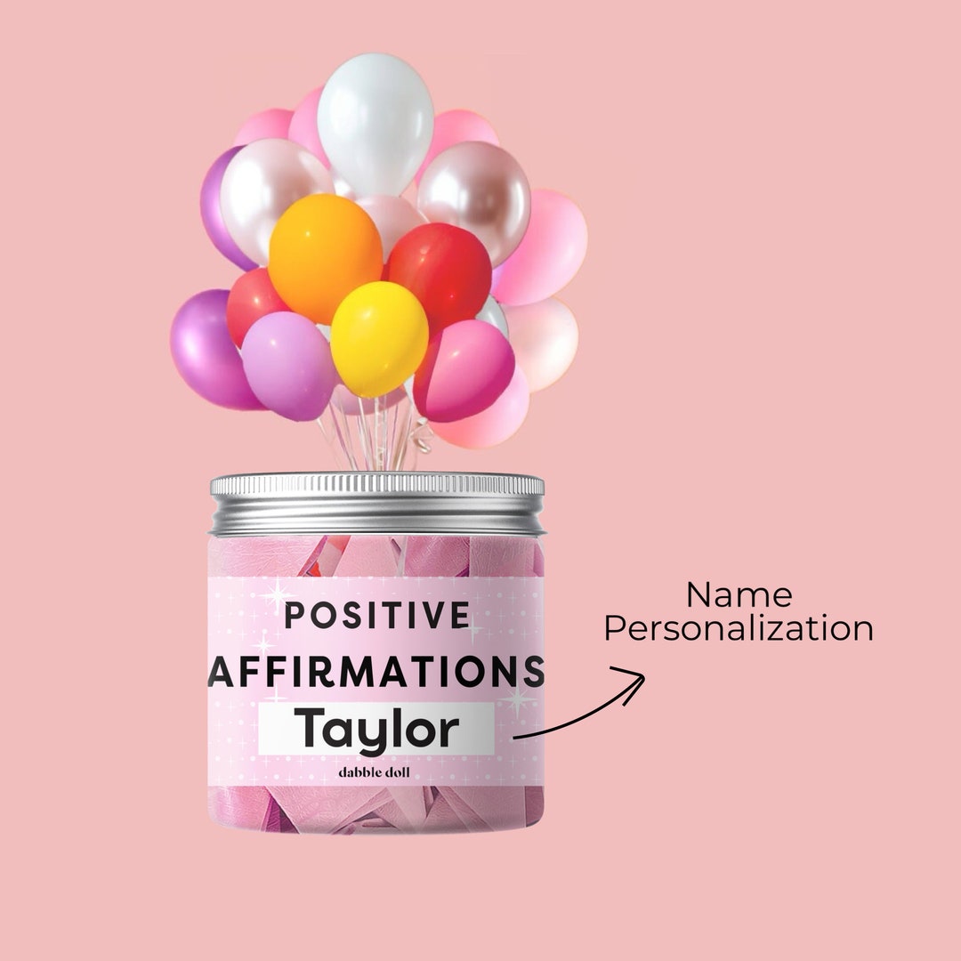 Personalized Affirmations Jar, Affirmation Gifts for Self-love, Message ...