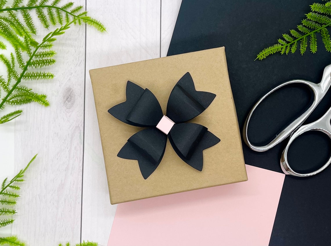 Classic Double Bow SVG Template, Cricut Cut File, PDF Printable Bow ...