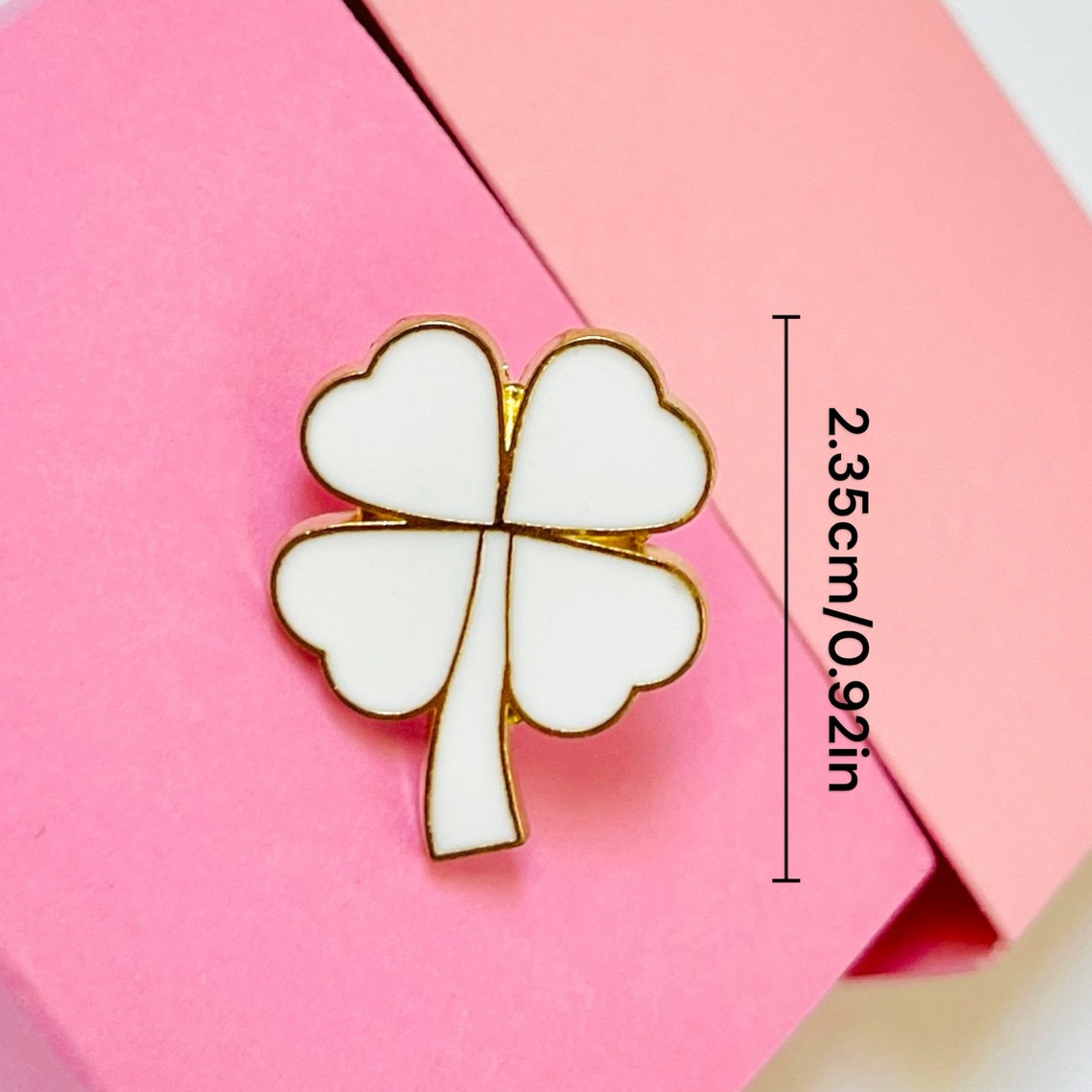 Enamel Pin Four Leaf Clover Enamel Pin, Shamrock Good Luck Enamel Pin ...