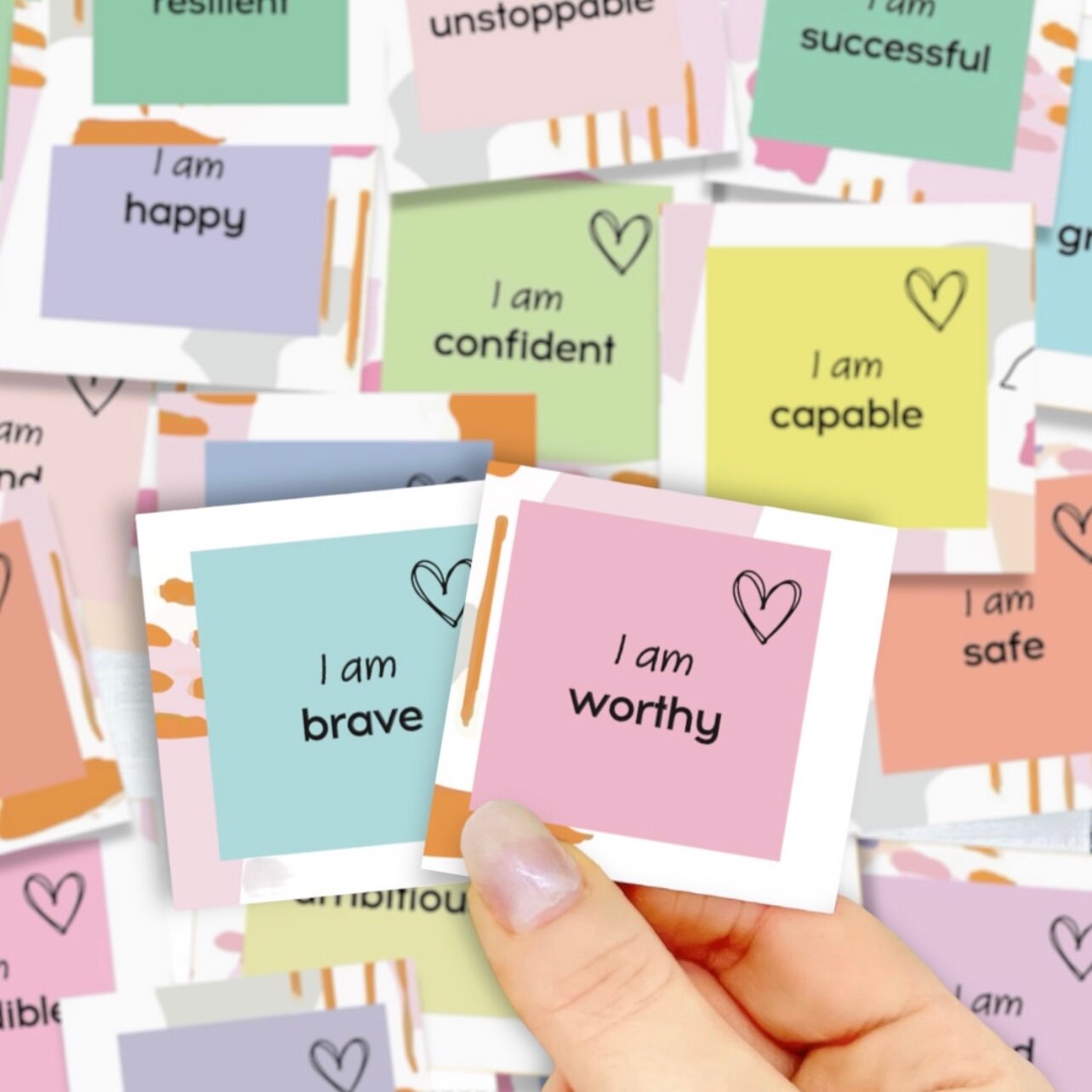 Affirmation Cards Gift Wrap With Box, Self Love, Mantra, Inspirational ...